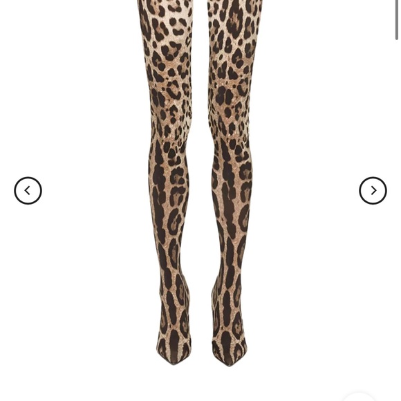 Shoes | Leopard Print Thigh High Boots | Poshmark